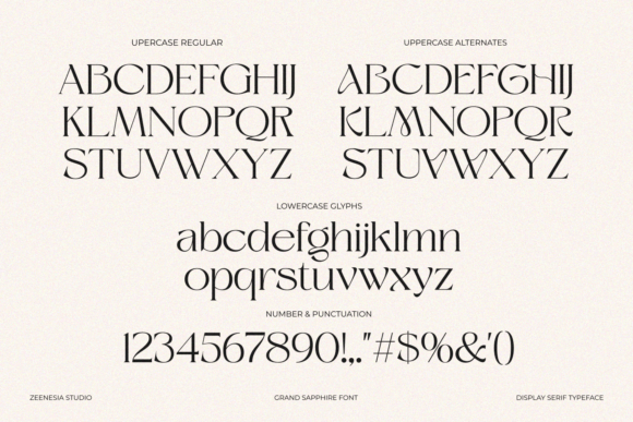 Grand Sapphire Font - Free Font