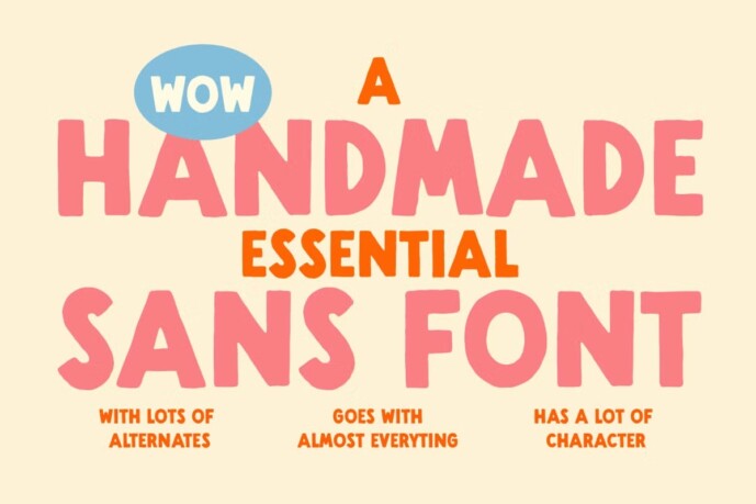 Handmade Sans Font - Free Font