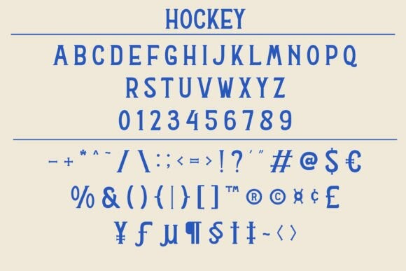 Hockey Font - Free Font