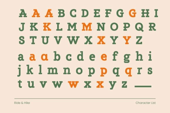 Ride & Hike Font - Free Font