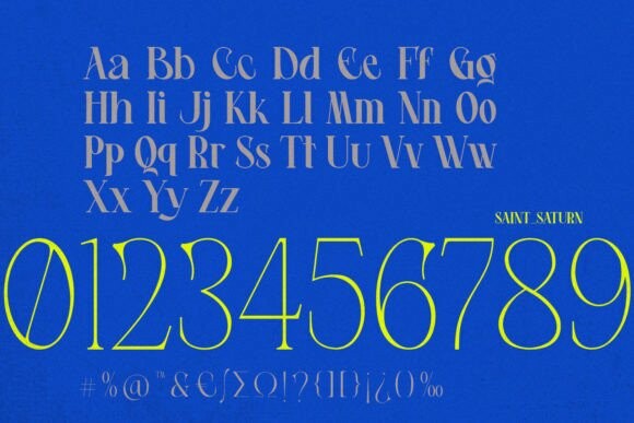 Saint Saturn Font Family - Free Font