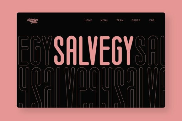 Salvegy Font - Free Font