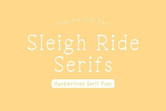 Sleigh Ride Serifs Font - Free Font