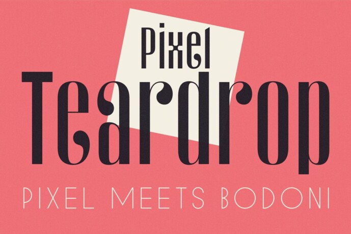 ST Pixel Teardrop Font - Free Font