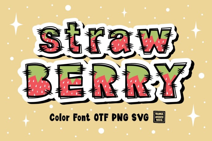 Strawberry Display Font - Free Font