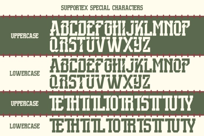 Supportex Font - Free Font
