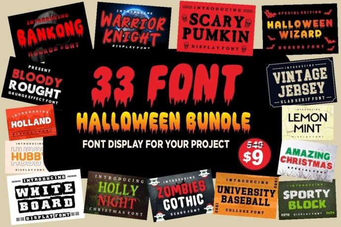 Halloween Font Bundle - Free Font