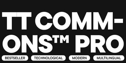 TT Commons Pro Font - Free Font