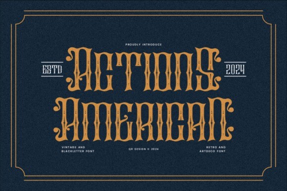 Actions American Font - Free Font