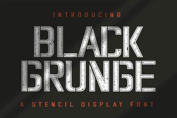 Black Grunge Font - Free Font