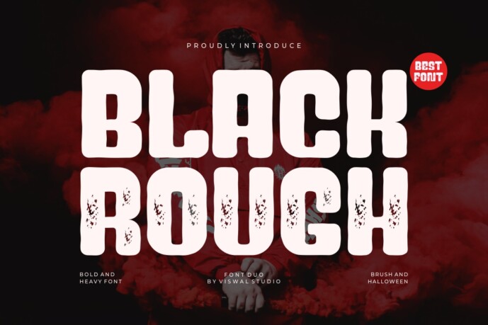 Black Rough Font - Free Font