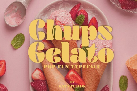 Chups Gelato Font - Free Font
