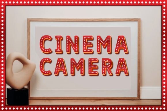 Cinema Camera Font - Free Font
