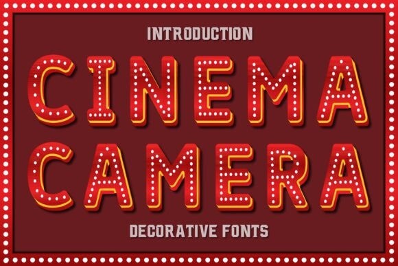 Cinema Camera Font - Free Font