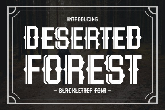 Deserted Forest Font - Free Font