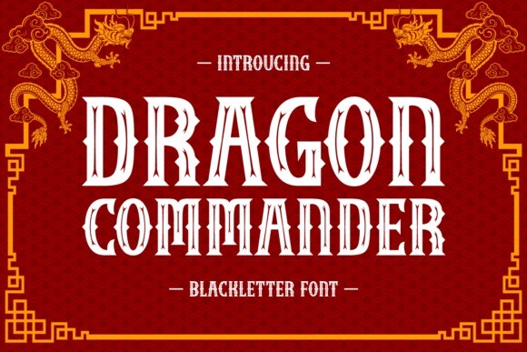 Dragon Commander Font - Free Font
