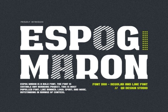 Espog Maron Font - Free Font