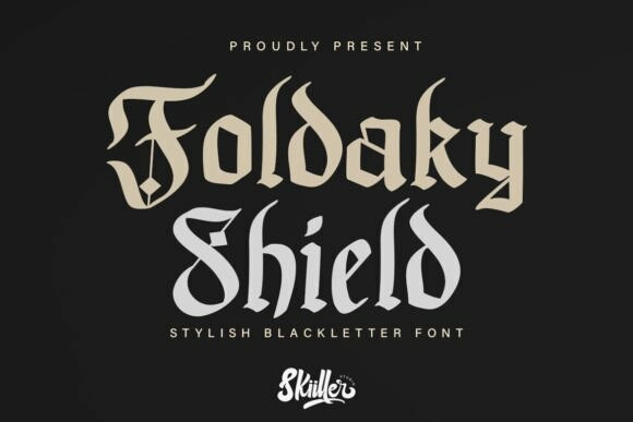 Foldaky Shield Font - Free Font