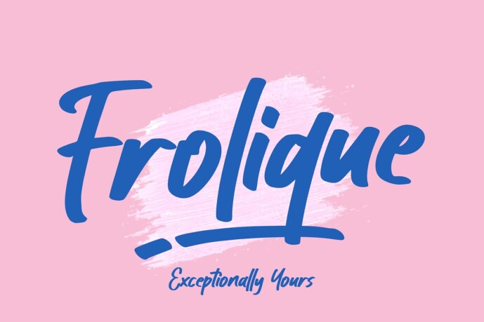 Frolique Font - Free Font