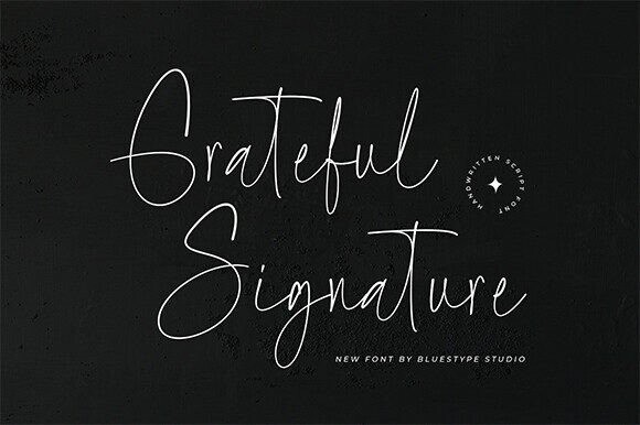 Grateful Signature Font - Free Font