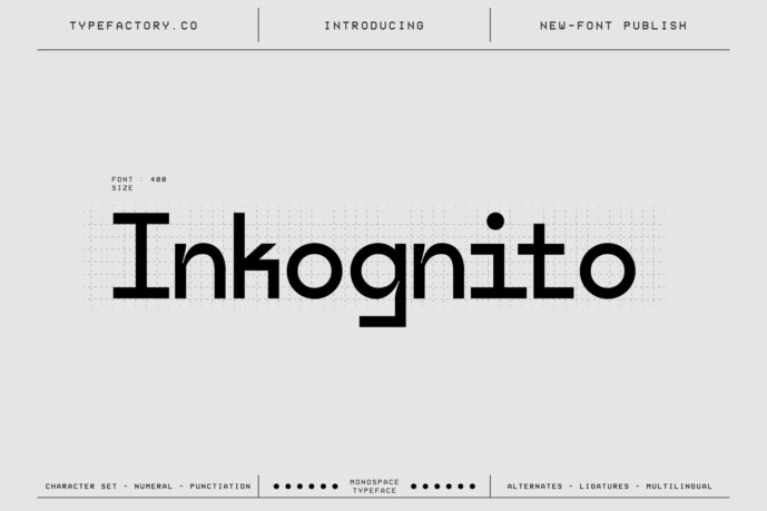 Inkognito Font - Free Font