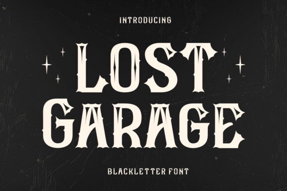Lost Garage Font - Free Font