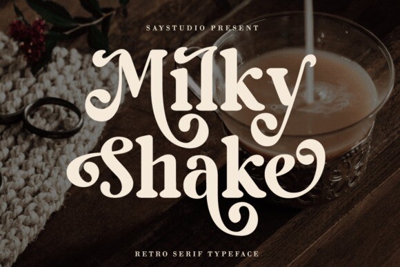 Milky Shake Font - Free Font