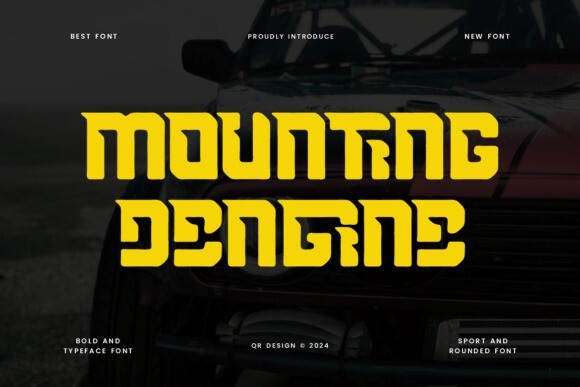 Mounting Dengine Font - Free Font
