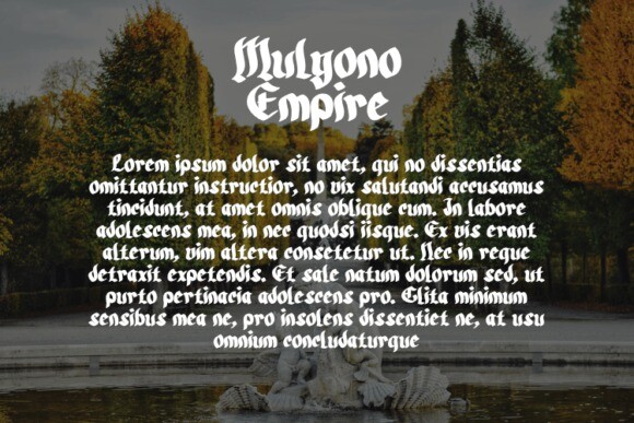 Mulyono Empire Font - Free Font