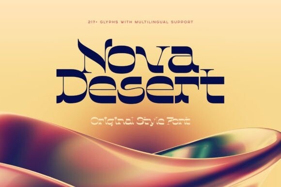 Nova Desert Font - Free Font