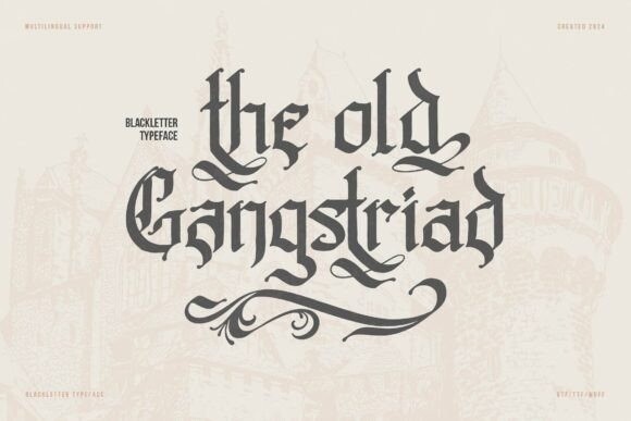 Old Gangstriad Font - Free Font