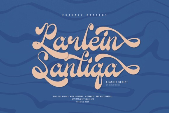 Parlein Santiqa Font - Free Font