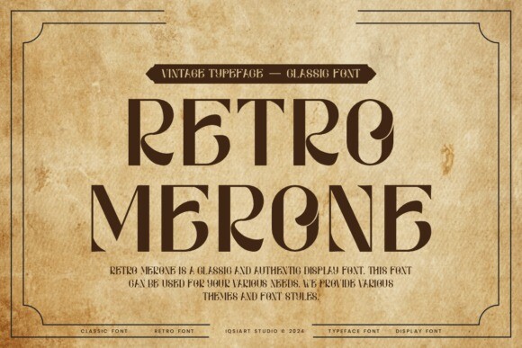 Retro Merone Font - Free Font