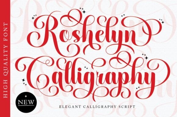 Roshelyn Calligraphy Font - Free Font