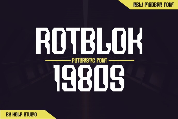 Rotblok 1980s Font - Free Font