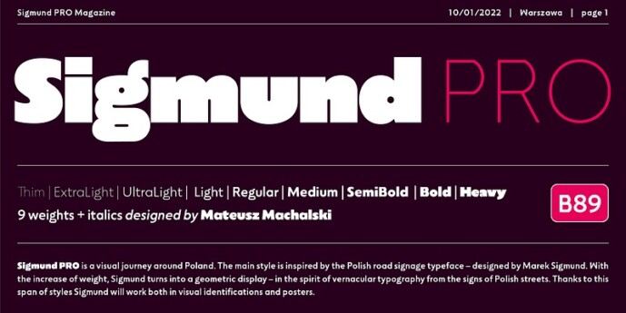 Sigmund Pro Font Family - Free Font