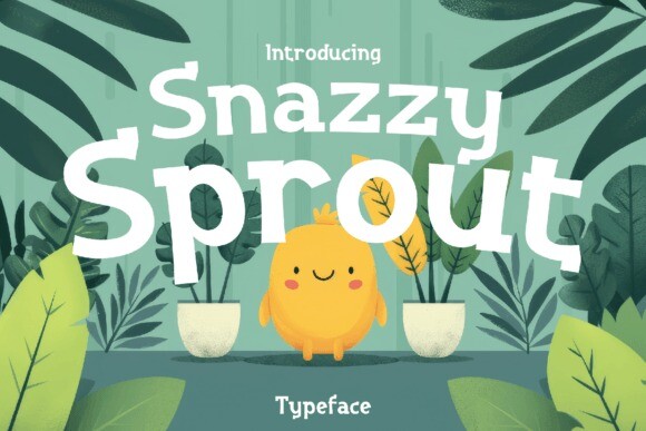 Snazzzy Sprout Font - Free Font