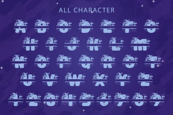 Space Monogram Font - Free Font