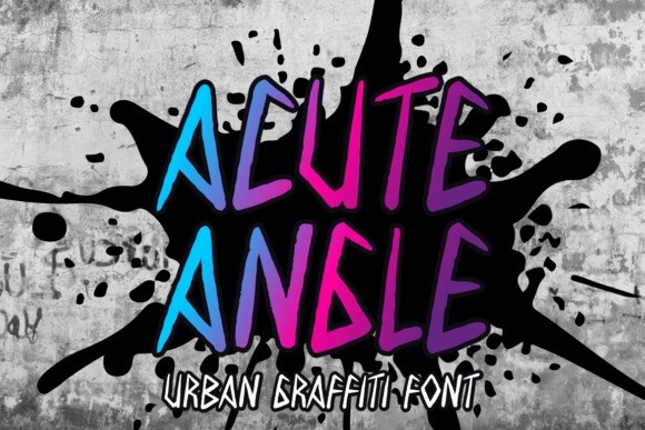Acute Angle Font - Free Font