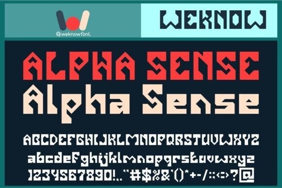 Alpha Sense Font - Free Font