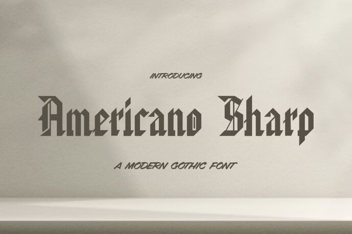 Americano Sharp Font - Free Font