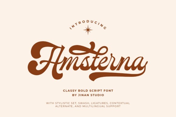 Amsterna Font - Free Font