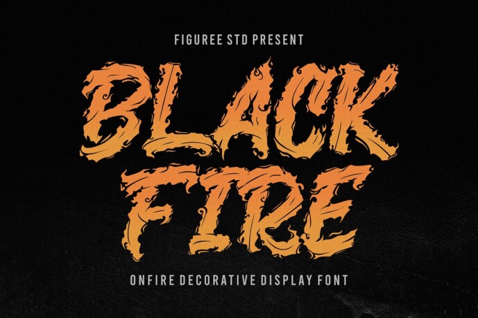 Black Fire Font - Free Font