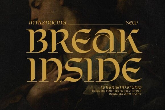 Break Inside Font - Free Font