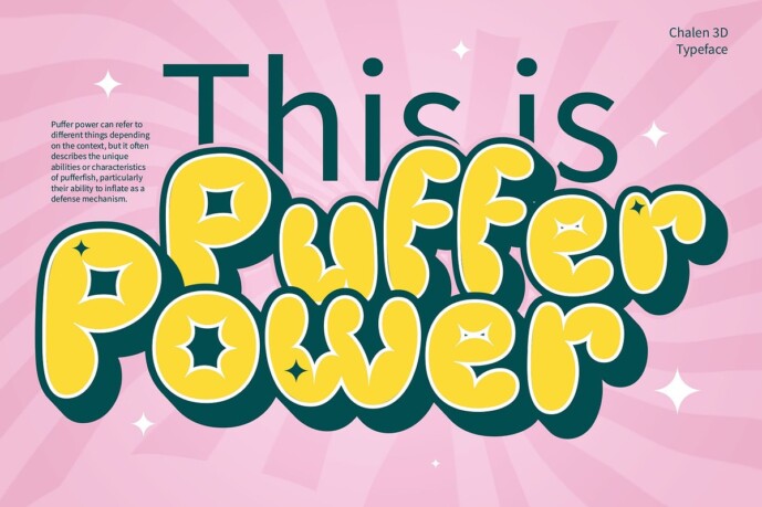 Chalen 3D Font - Free Font