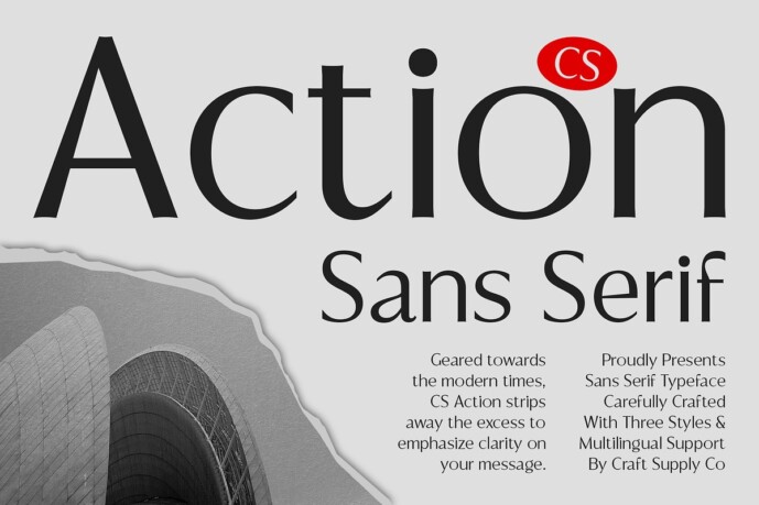 CS Action Font - Free Font