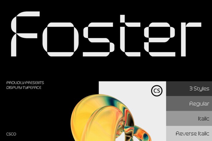 CS Foster Font - Free Font