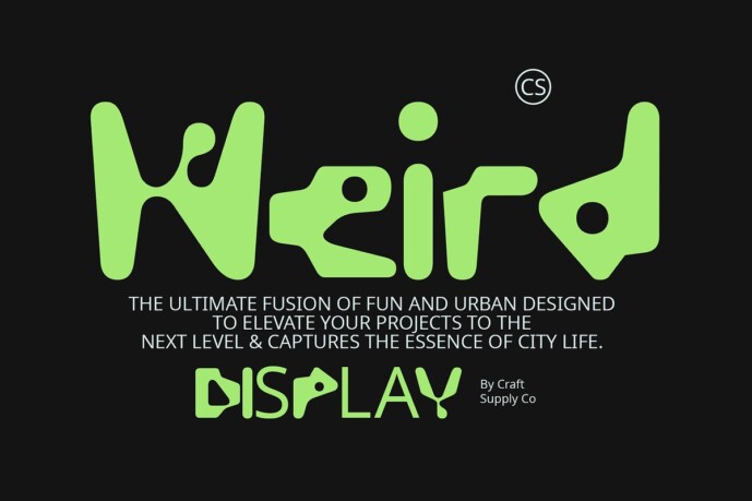 CS Weird Font - Free Font