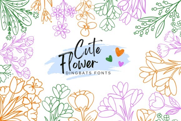 Cute Flower Font - Free Font