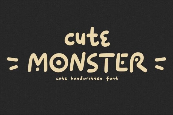 Cute Monster Font - Free Font